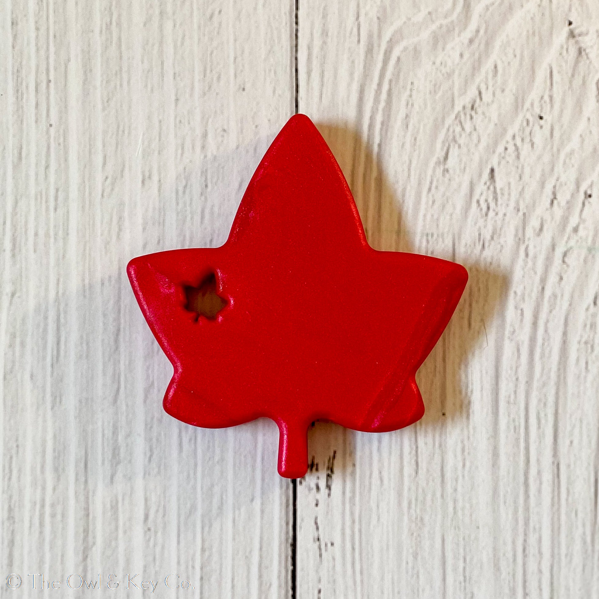 Maple Leaf ~SILICONE TEETHER | The Owl & Key Blanket Co.